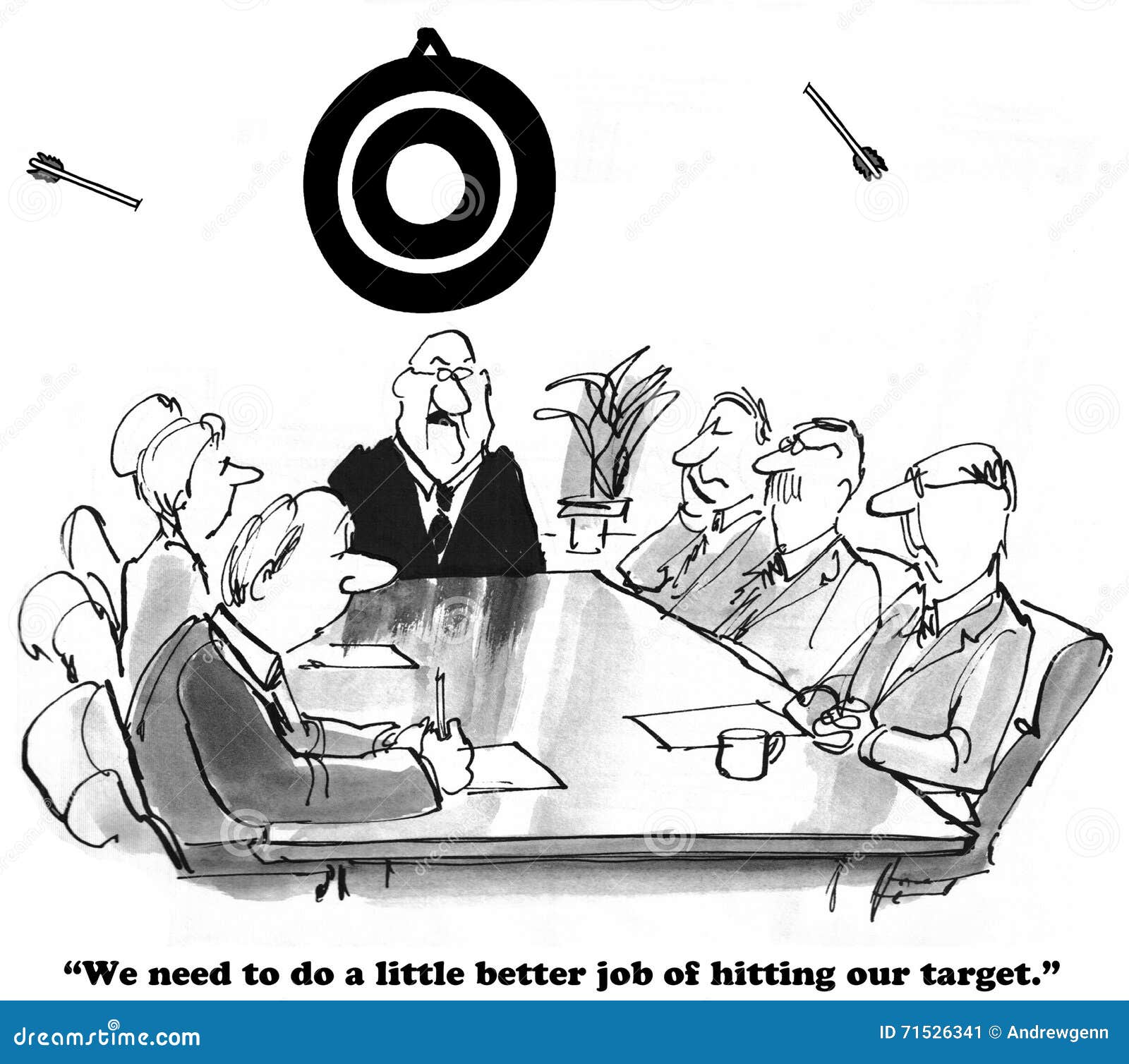 Hitting the target stock illustration. Illustration of analyst - 71526341