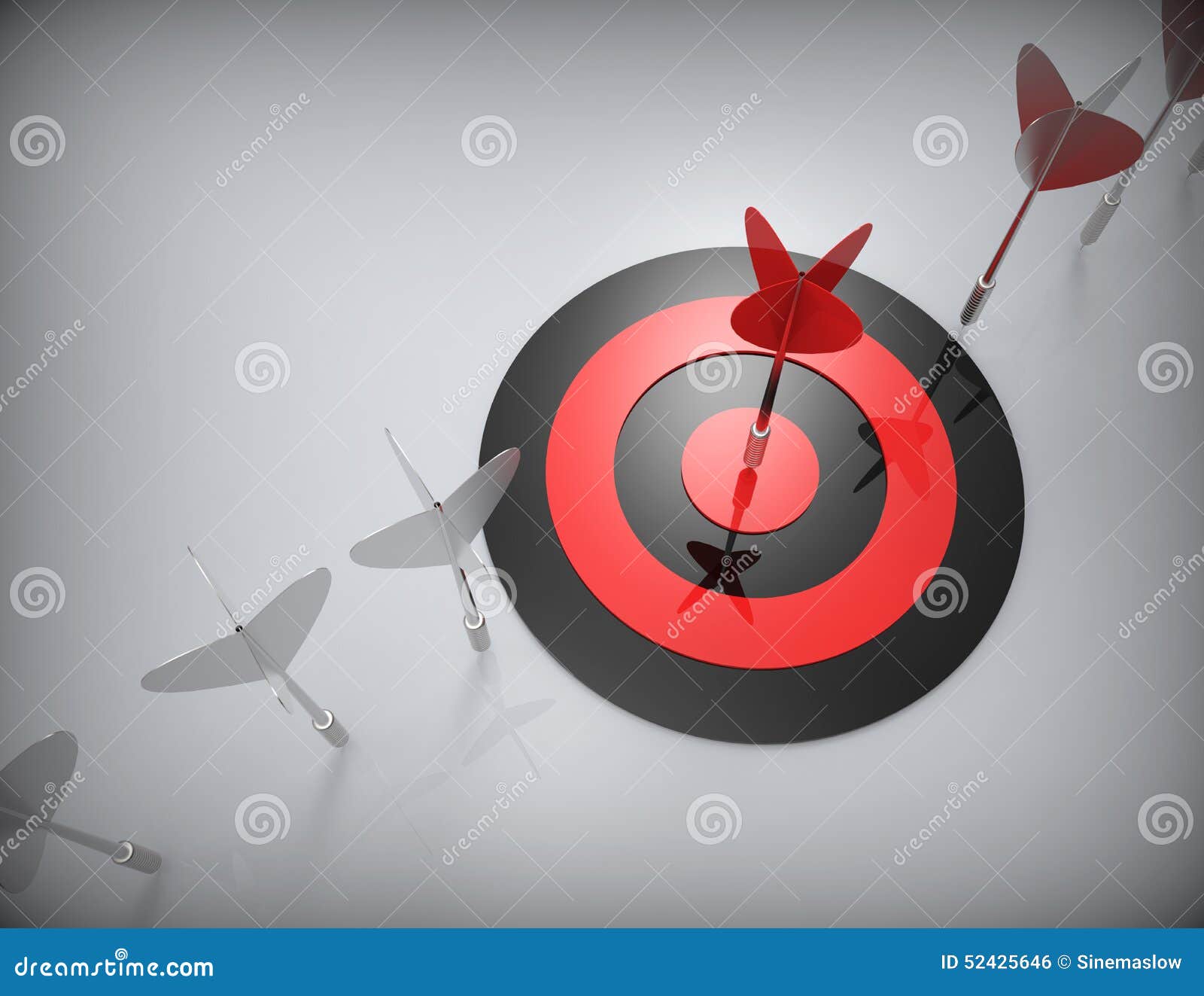 Hitting target stock illustration. Illustration of luck - 52425646