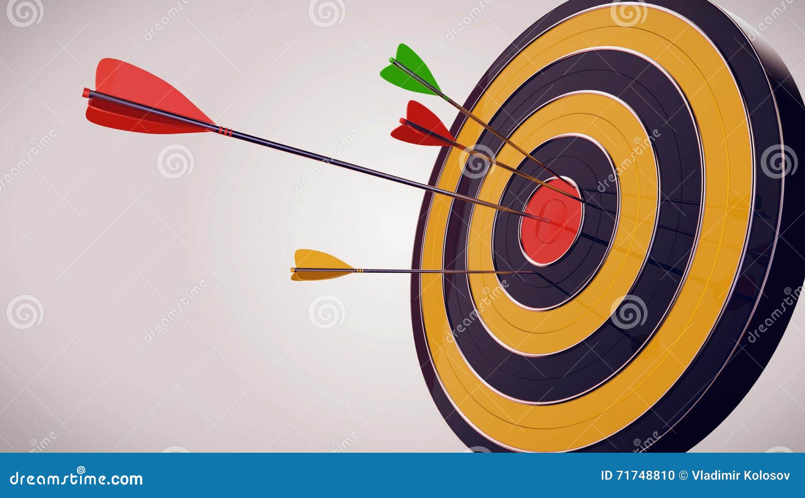 Hitting the target stock illustration. Illustration of darts - 71748810