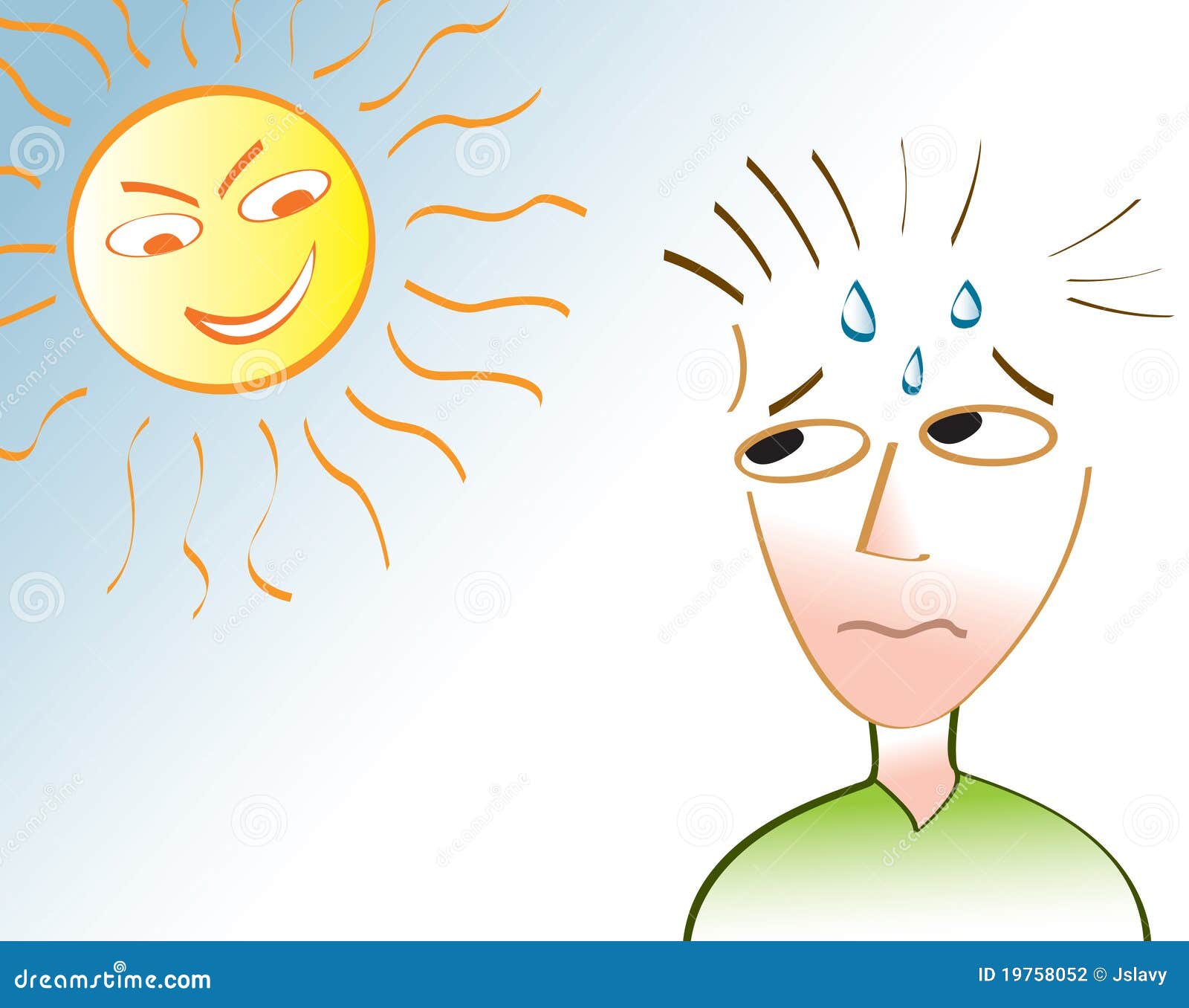 Hitzewelle vektor abbildung. Illustration von umwelt - 19758052