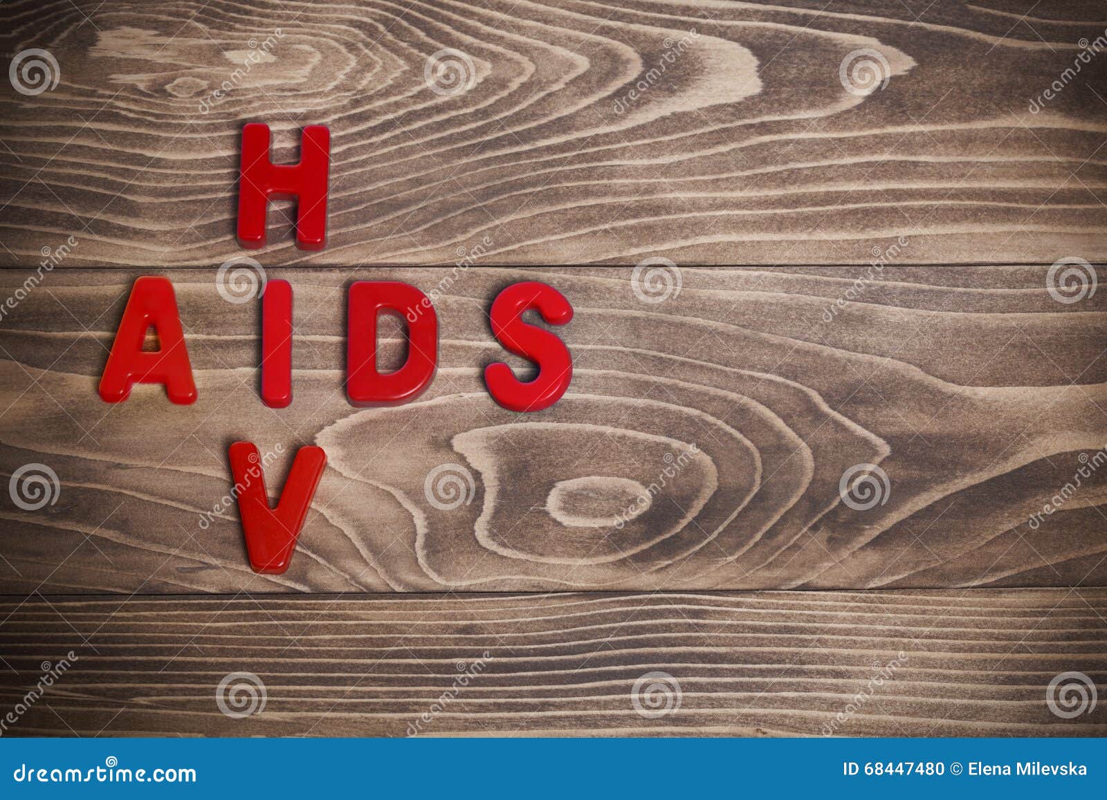 HIV AIDS red letters stock photo. Image of health, healthcare - 68447480