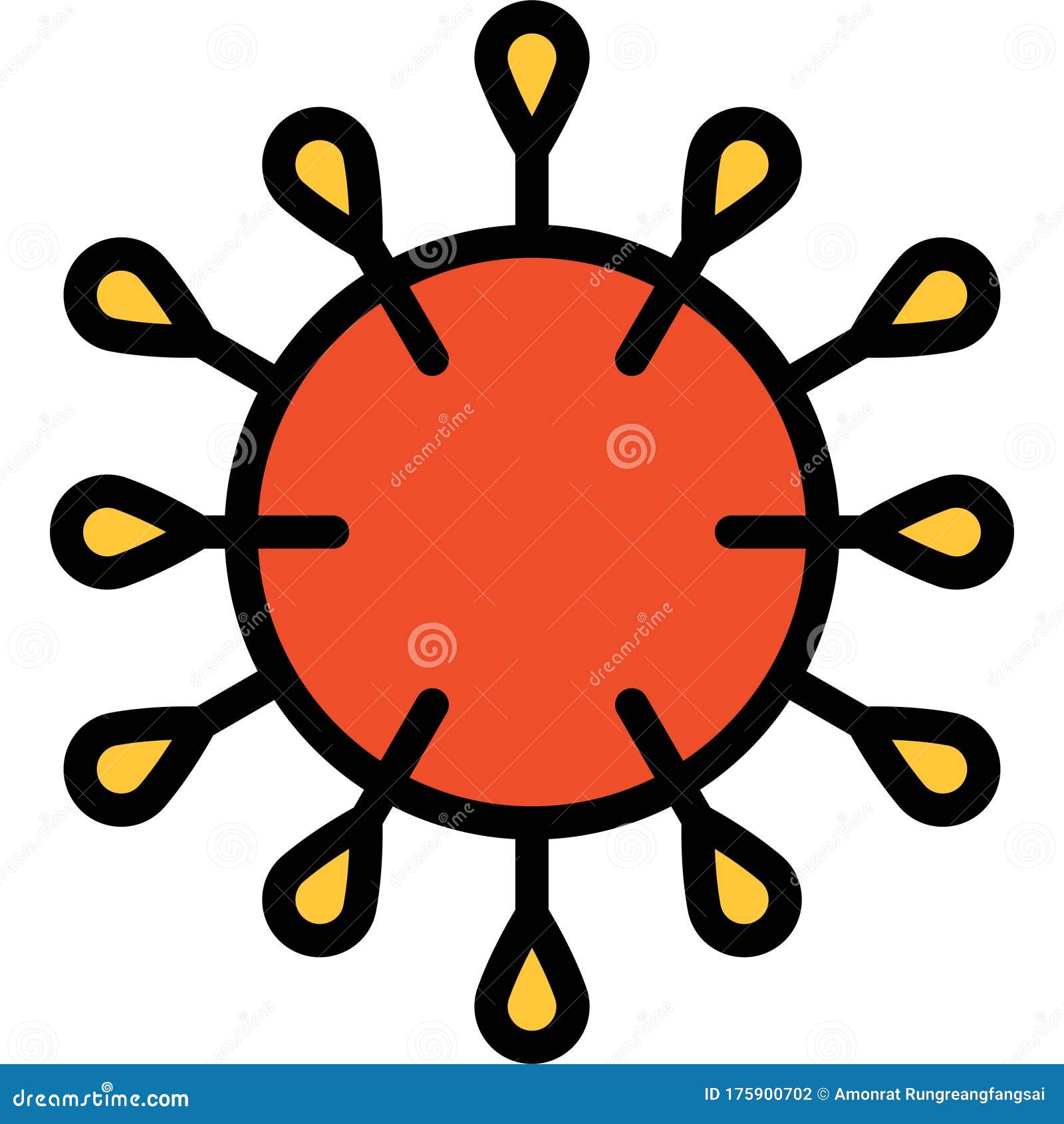 HIV or AIDS Vector Illustration, Filled Style Icon Stock Vector ...