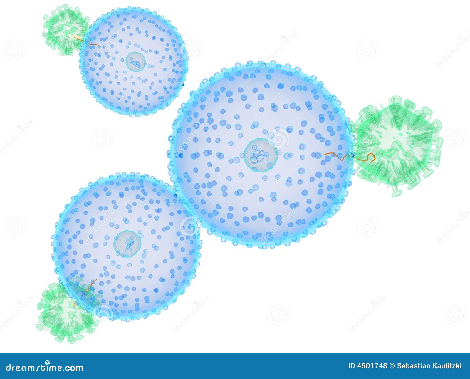 Hiv attacks cells stock illustration. Illustration of aids - 4501748