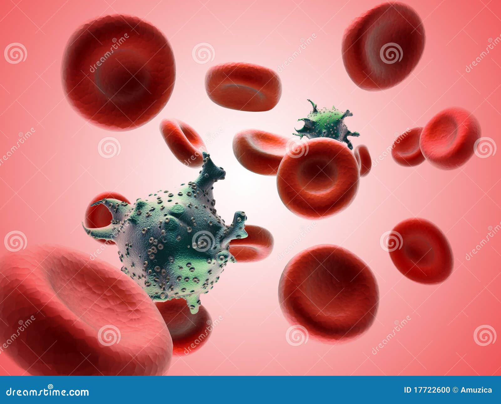 HIV cells stock illustration. Illustration of macro, experiment - 17722600