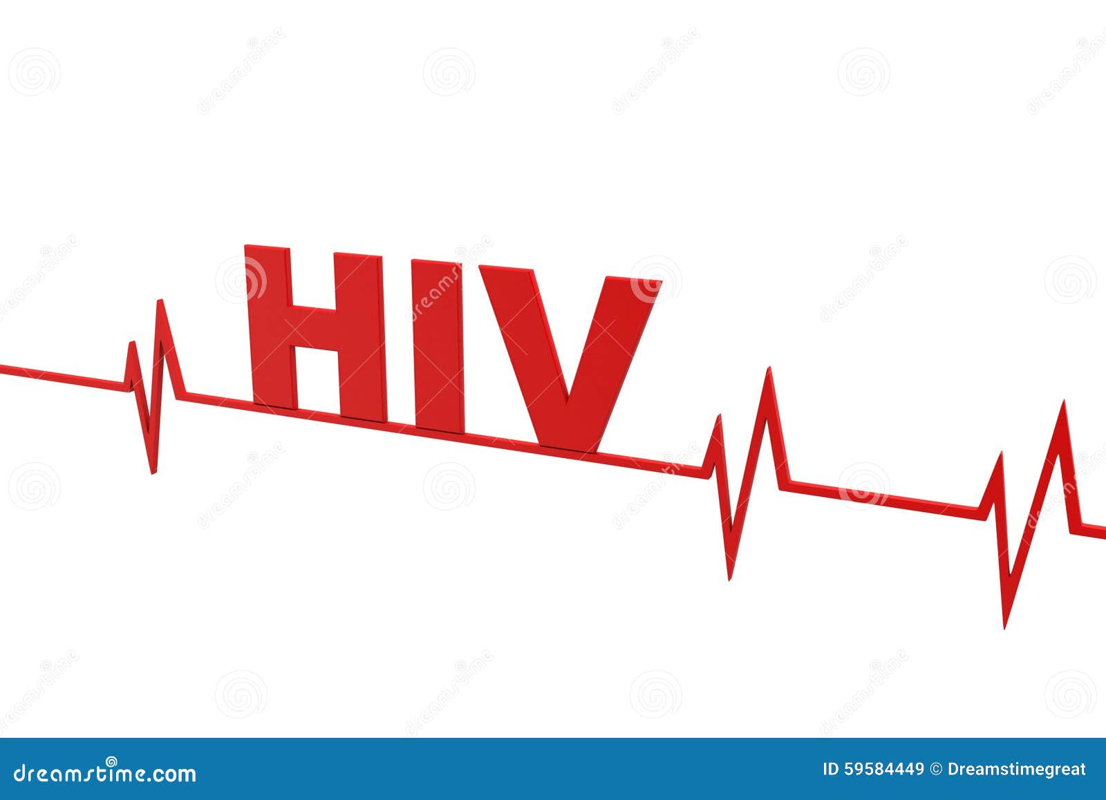 HIV red text stock illustration. Illustration of death - 59584449