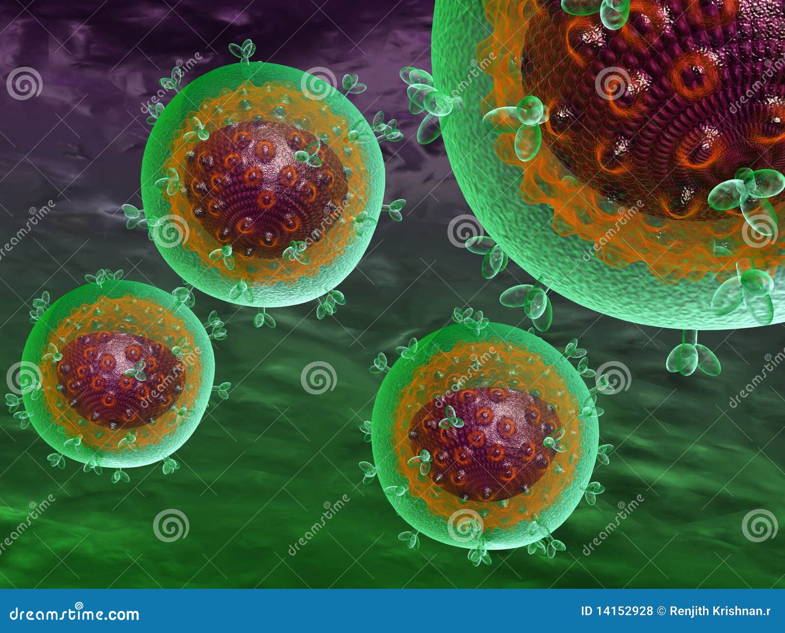 HIV Virus stock illustration. Illustration of disease - 14152928