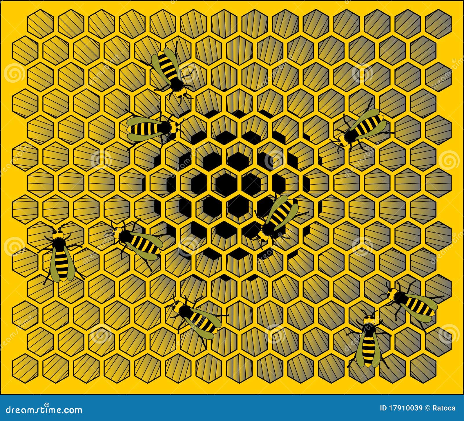 Hive stock vector. Illustration of drawing, animal, company - 17910039