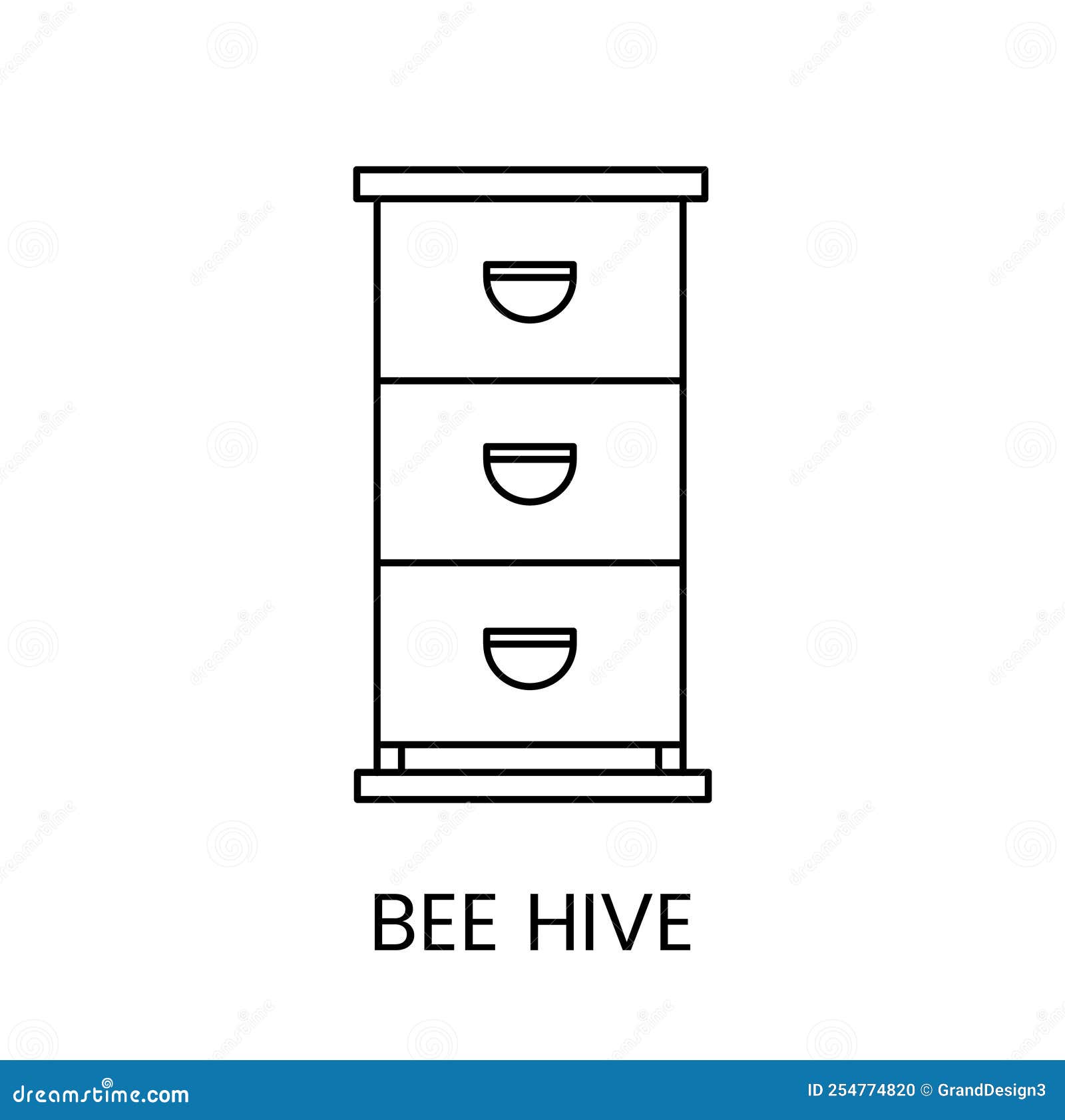 Set Hive For Bees, , Honeycomb And Location Icon. Vector ...