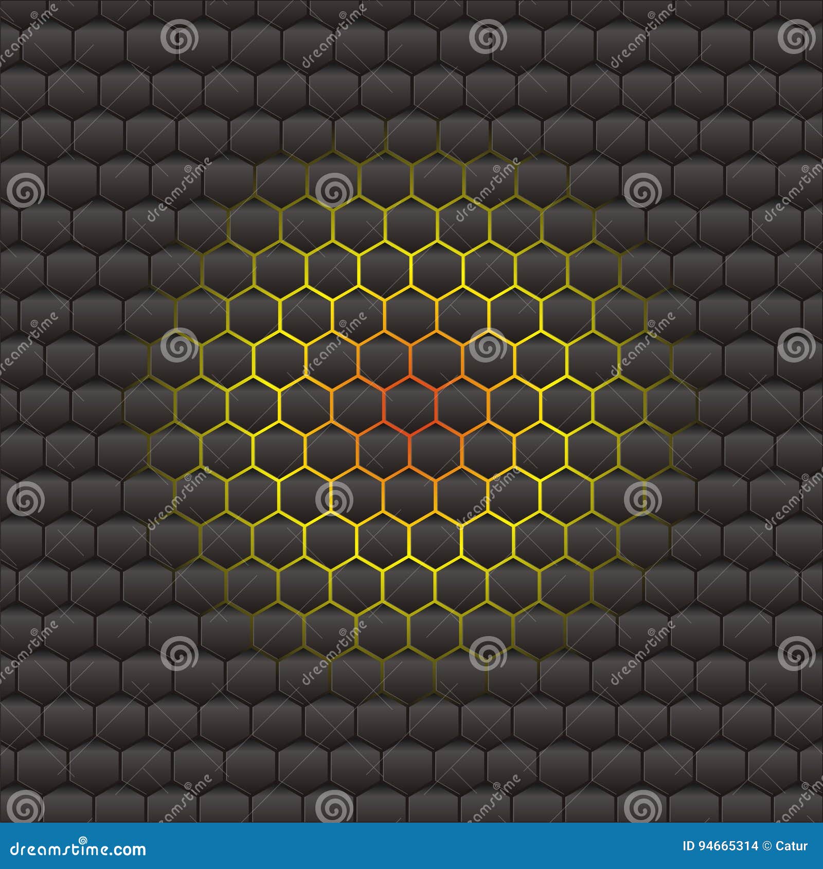 Hive Hexagonal Background stock vector. Illustration of card - 94665314
