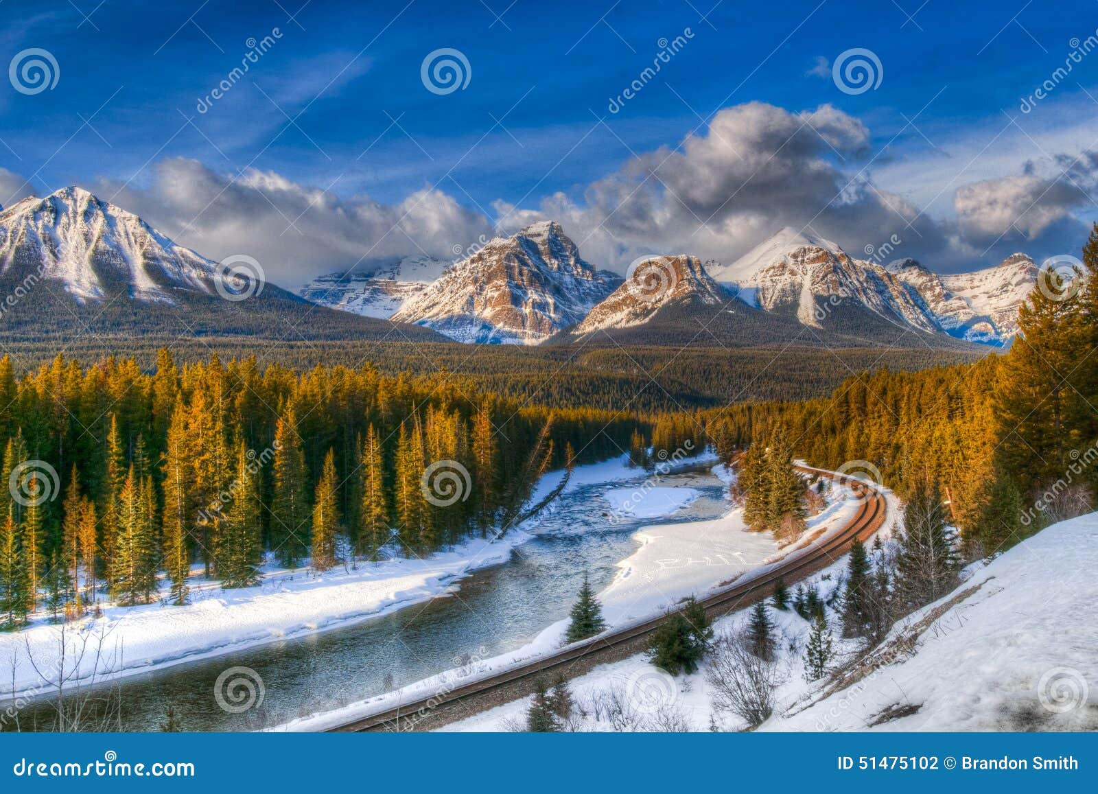 Hiver En Parc National De Banff Photo stock - Image du hausse, paysage ...