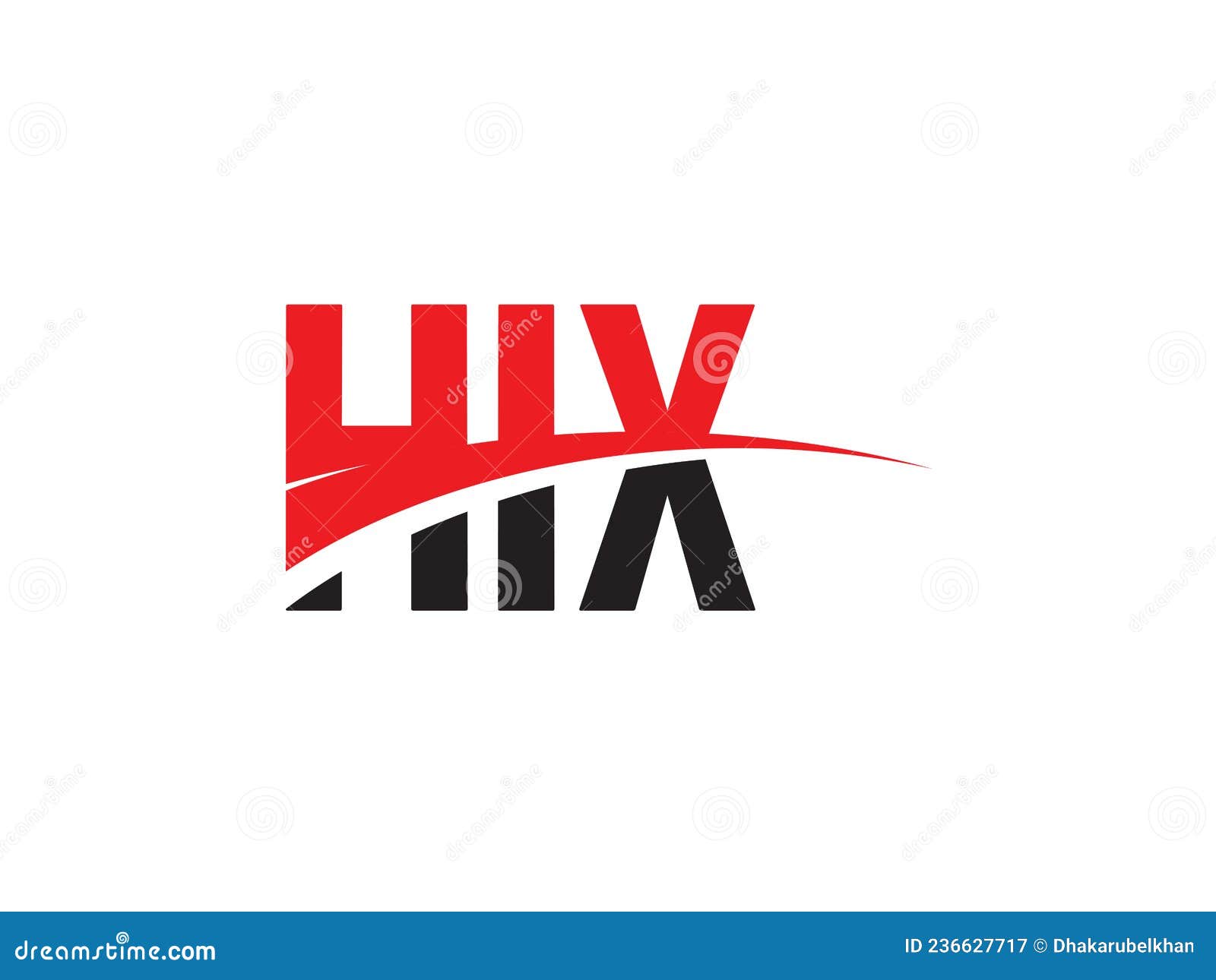 HIX Letter Initial Logo Design Vector Illustration Stock Vector ...