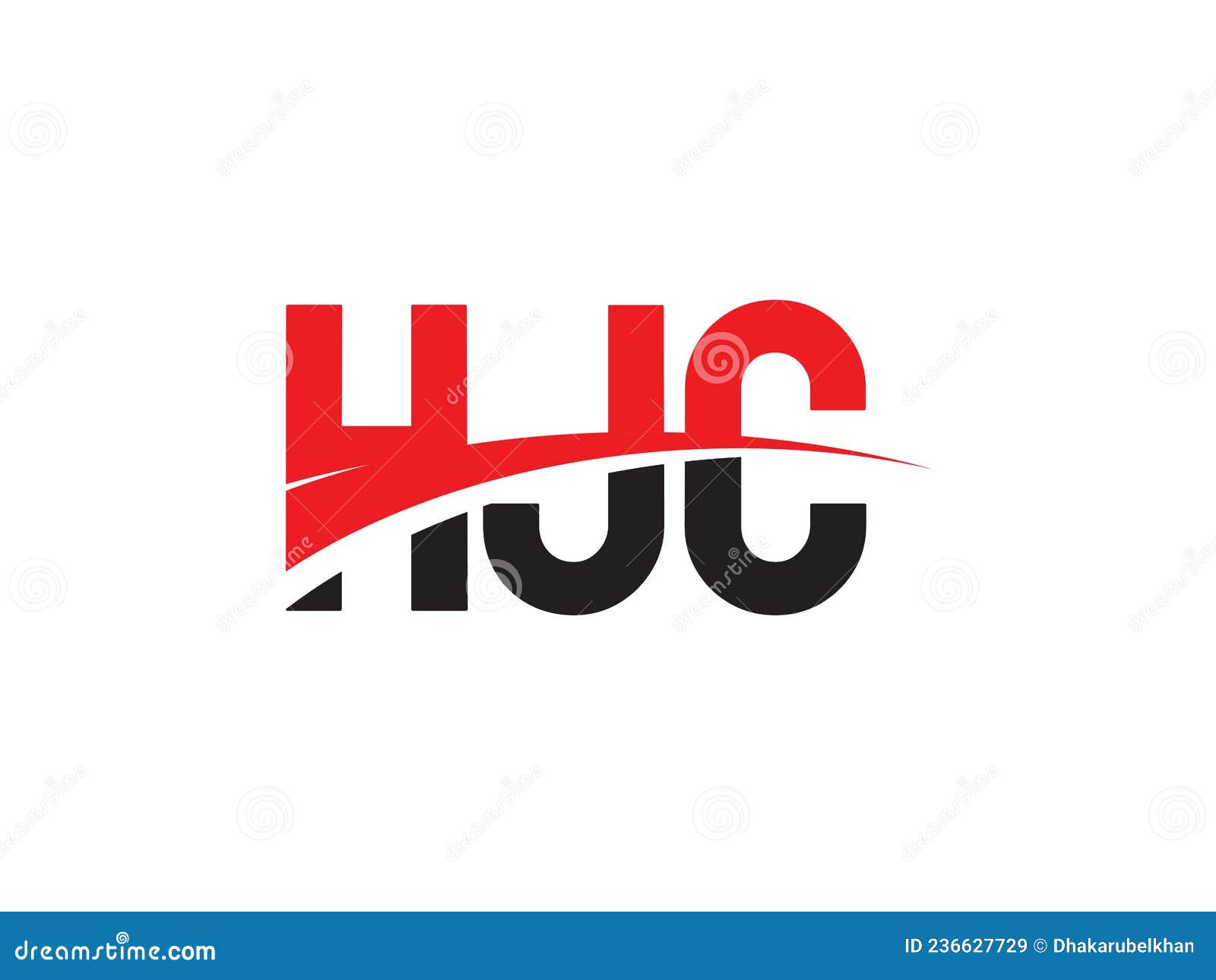 HJC Letter Initial Logo Design Vector Illustration Stock Vector ...