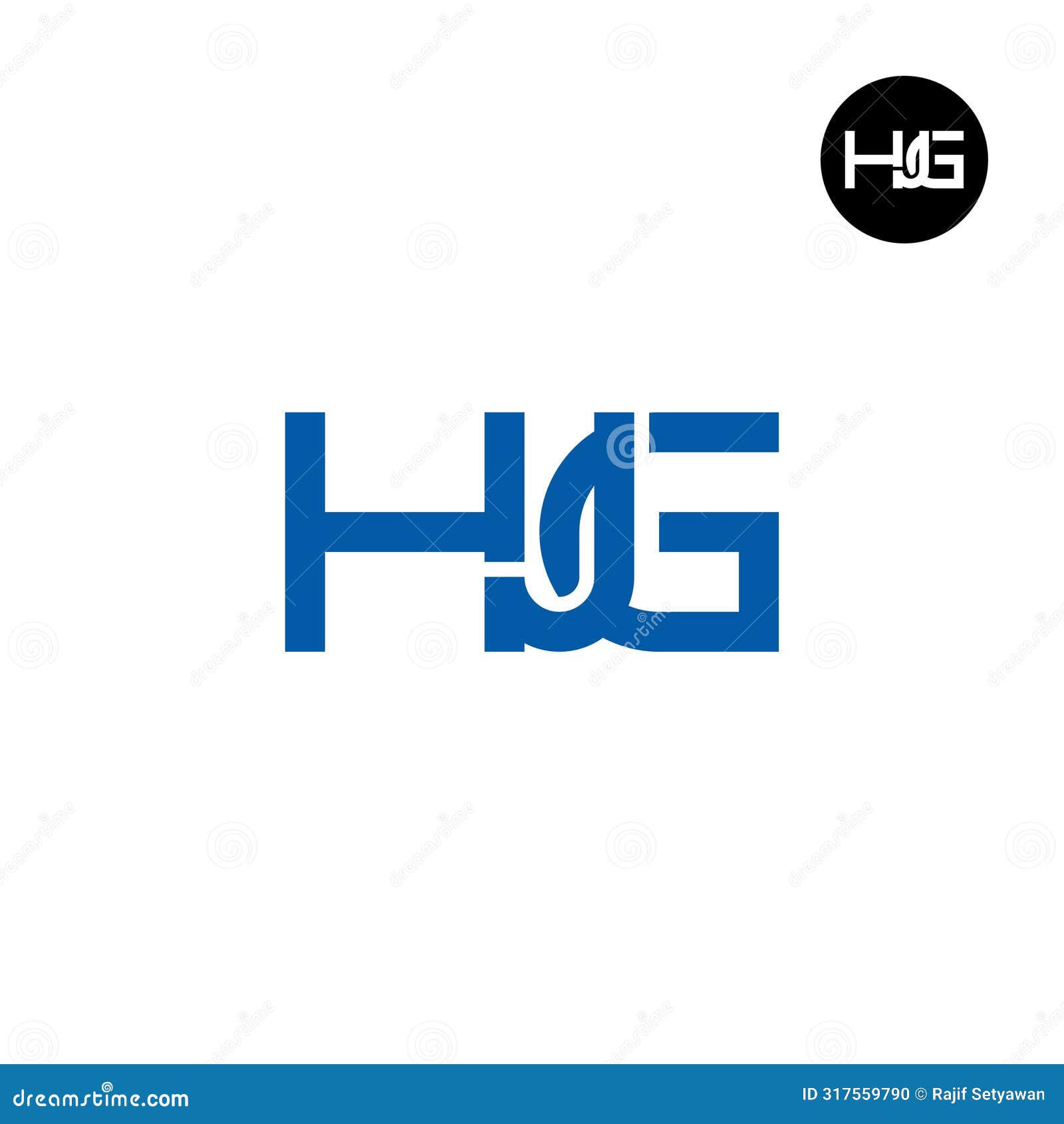 HJG Logo Letter Monogram Design Stock Illustration - Illustration of ...