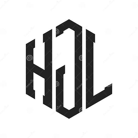 HJL Logo Design. Initial Letter HJL Monogram Logo Using Hexagon Shape ...
