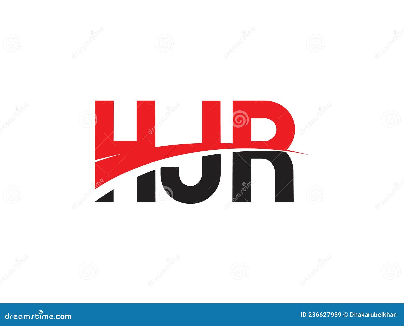 HJR Letter Initial Logo Design Vector Illustration Stock Vector ...