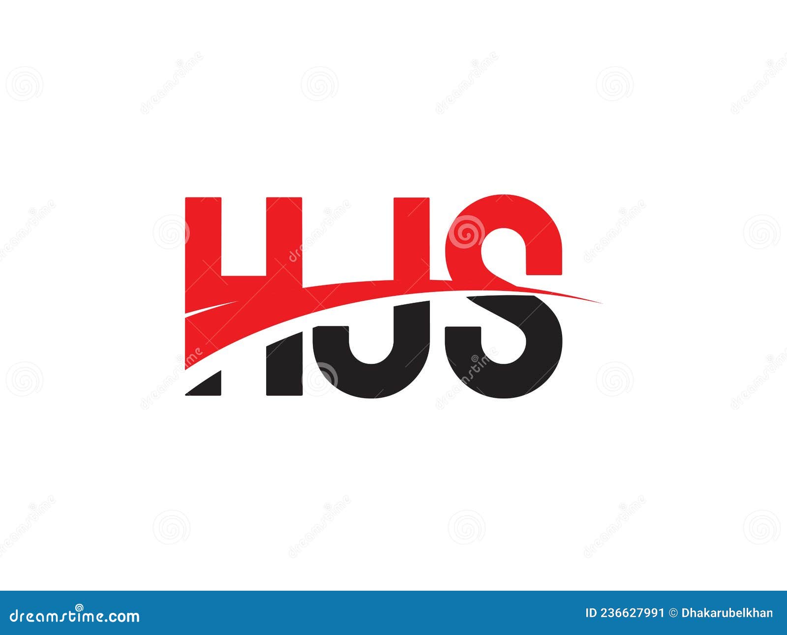 HJS Letter Initial Logo Design Vector Illustration Stock Vector ...