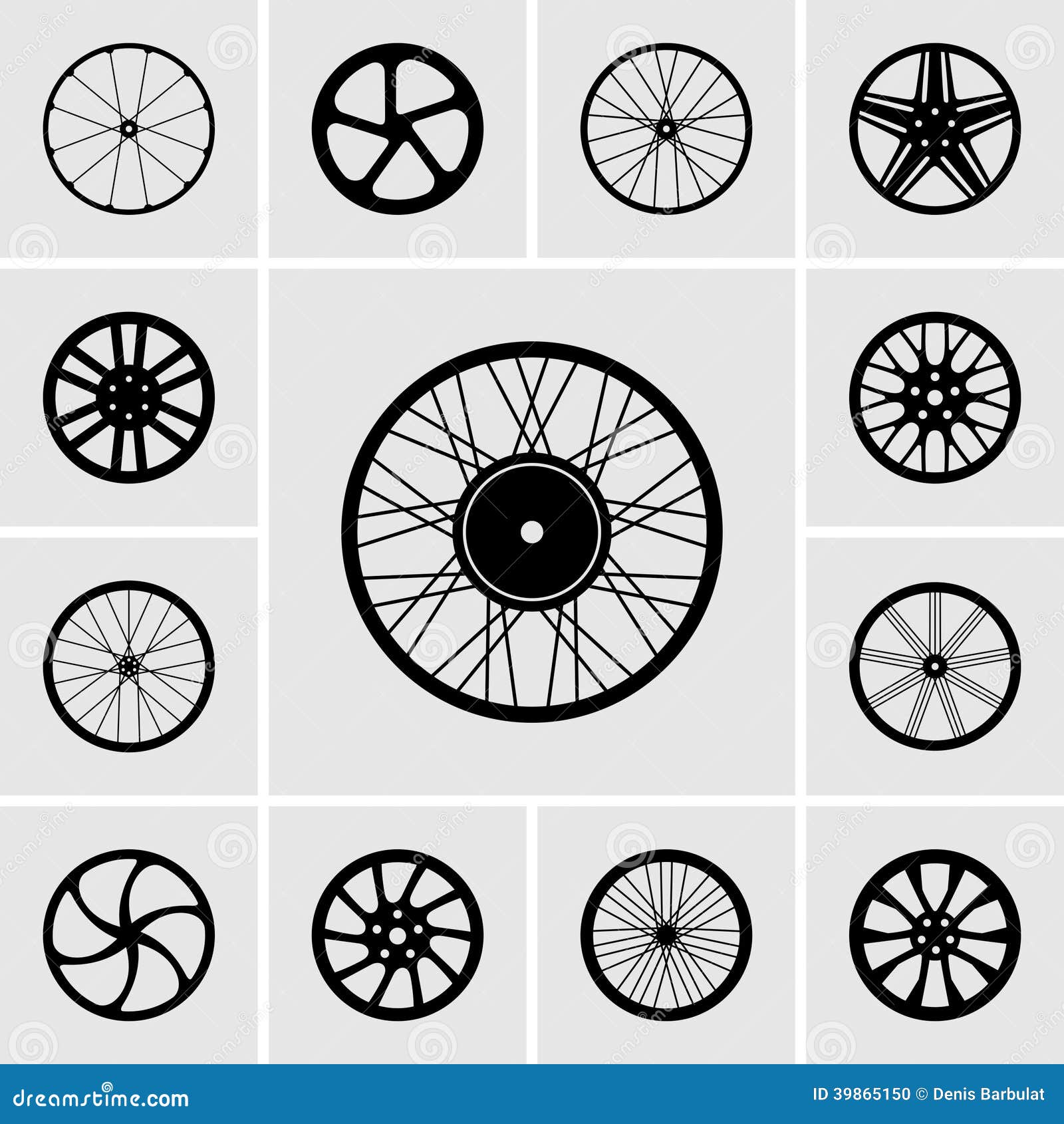 Hjul vektor illustrationer. Illustration av diagram, symbol - 39865150