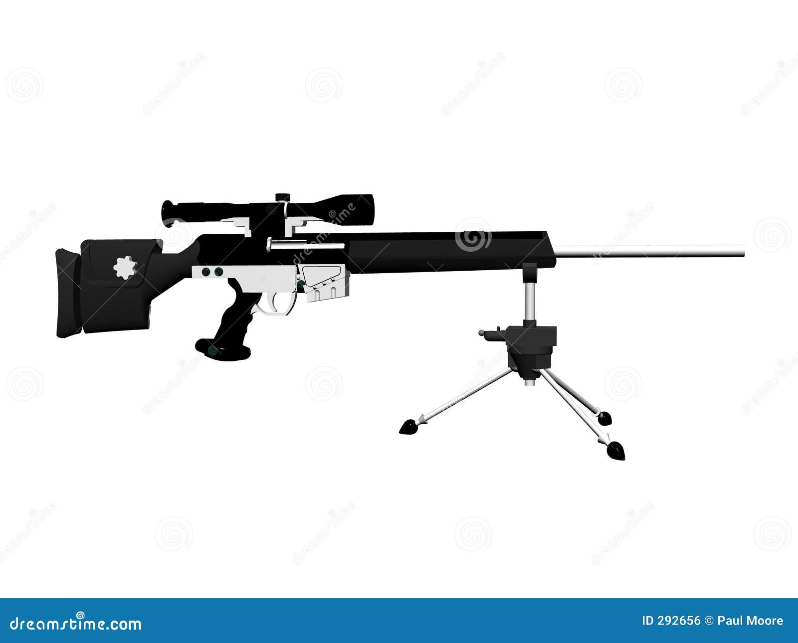 HK Rifle stock illustration. Illustration of bullets, rifle - 292656