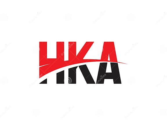 HKA Letter Initial Logo Design Vector Illustration Stock Vector ...