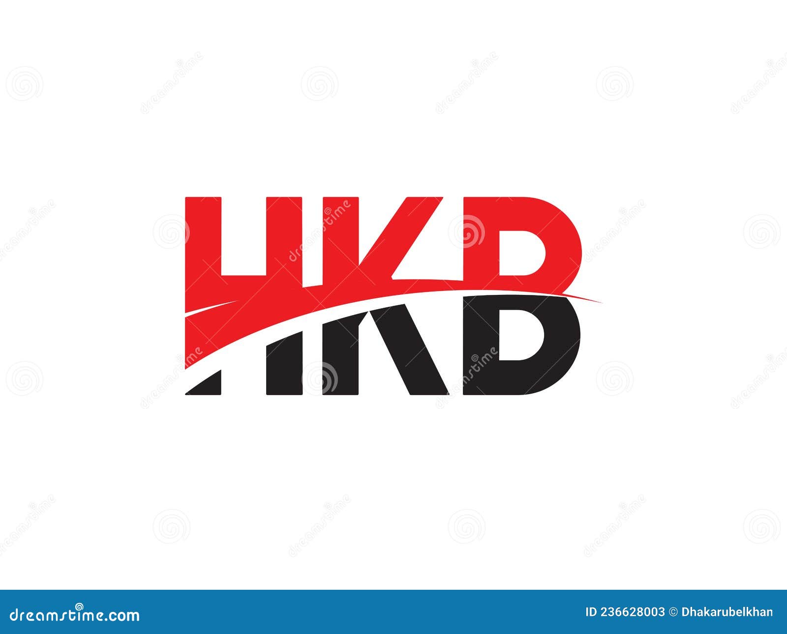 HKB Letter Initial Logo Design Vector Illustration Stock Vector ...