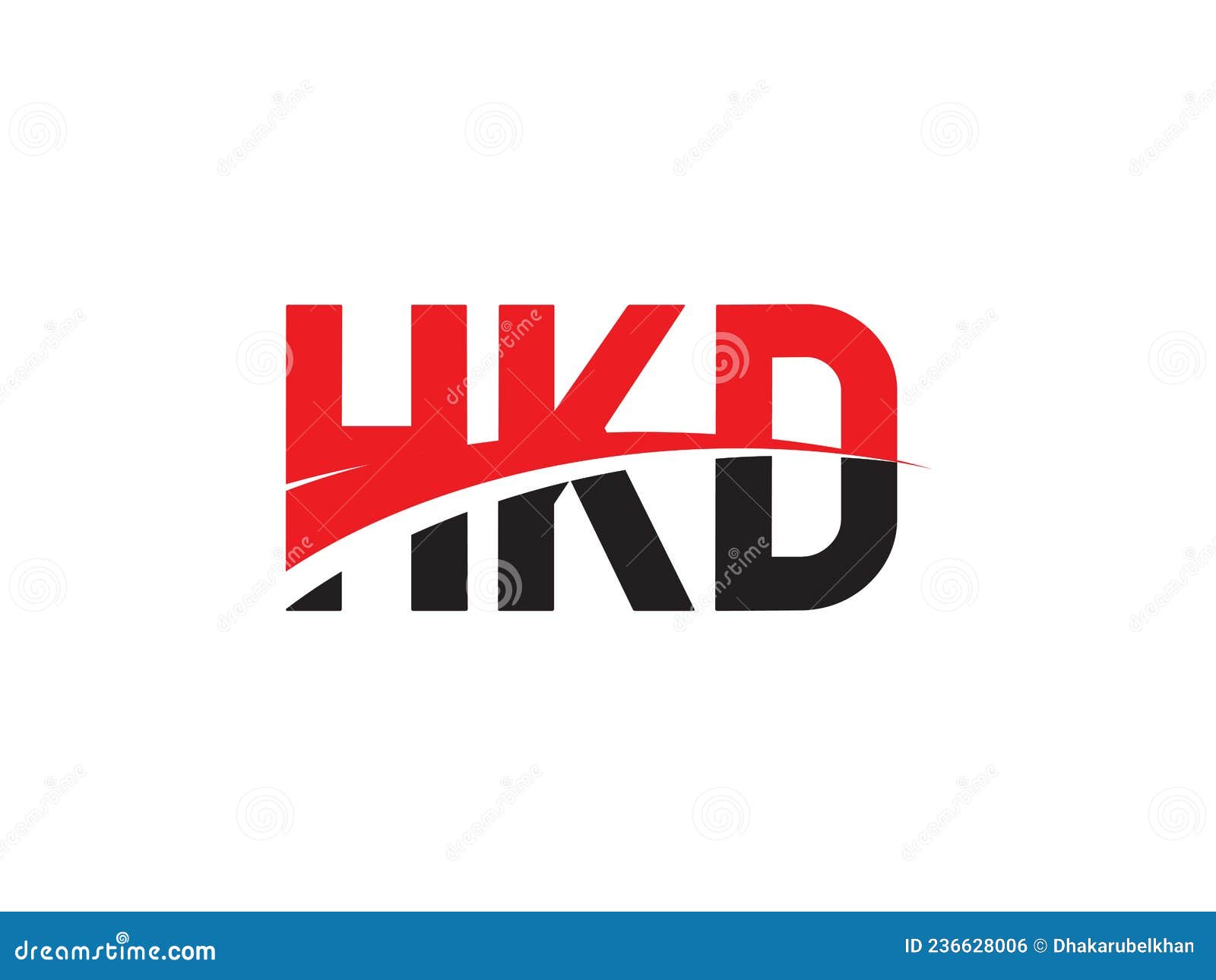 HKD Letter Initial Logo Design Vector Illustration Stock Vector ...
