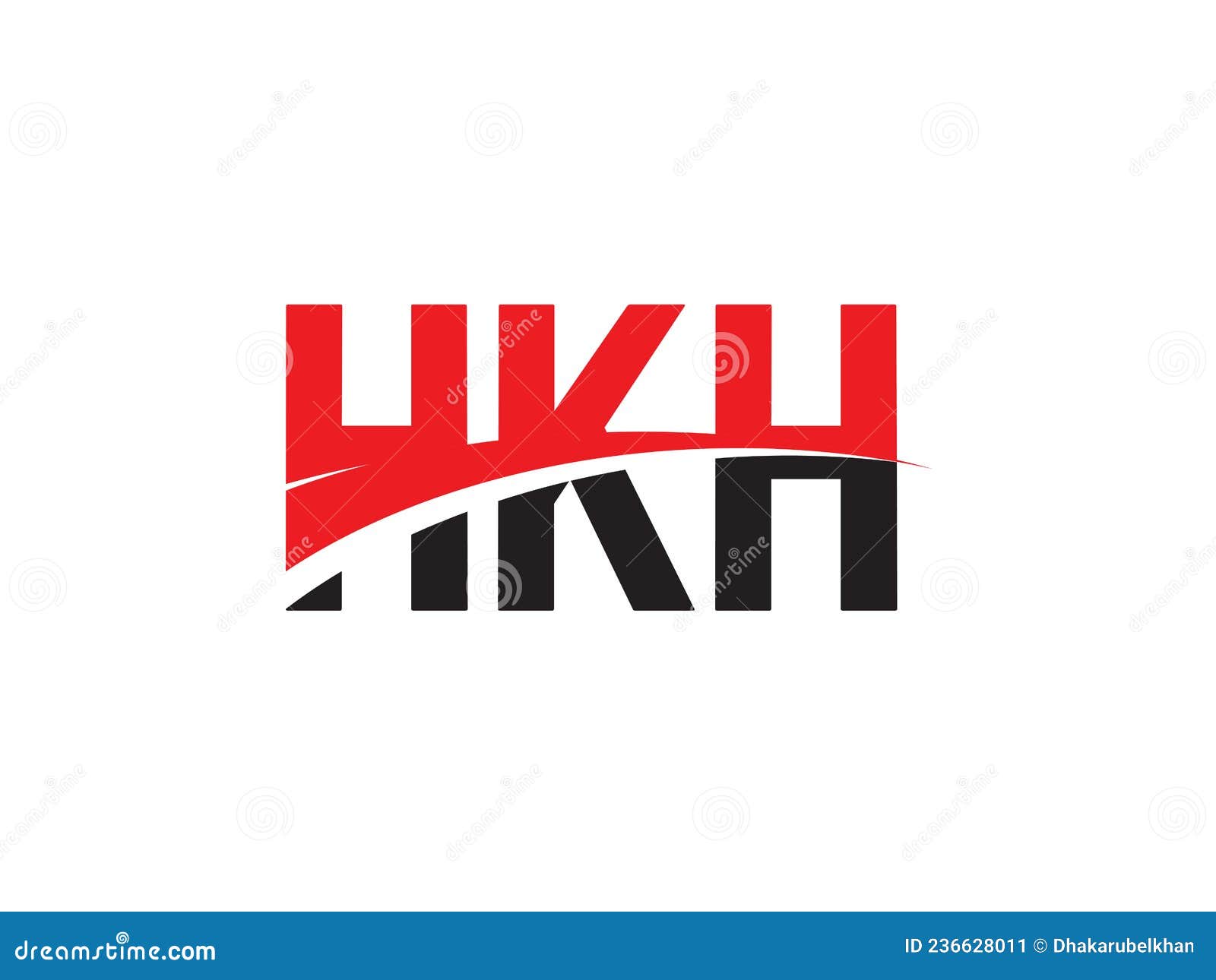 HKH Letter Initial Logo Design Vector Illustration Stock Vector ...
