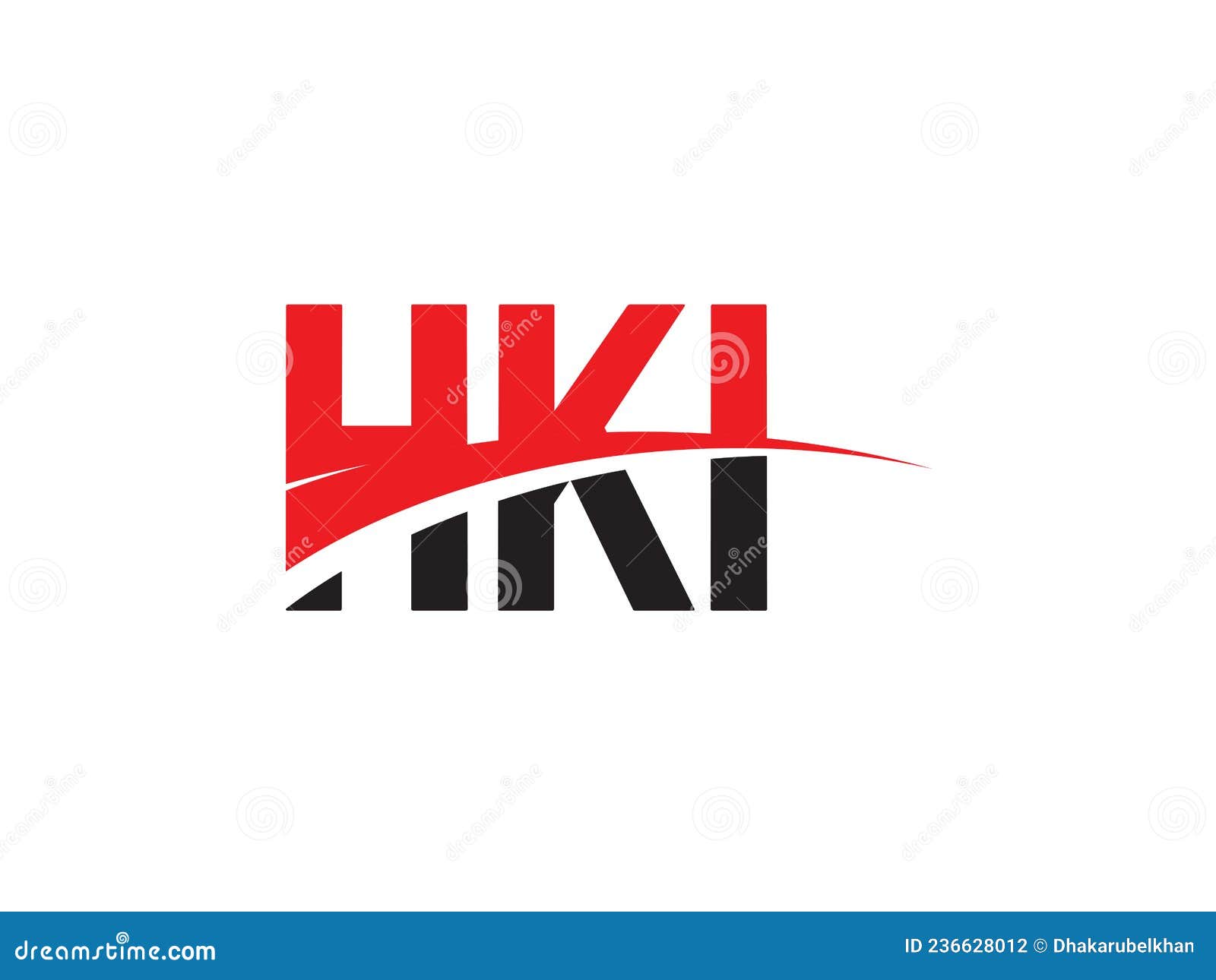 HKI Letter Initial Logo Design Vector Illustration Stock Vector ...