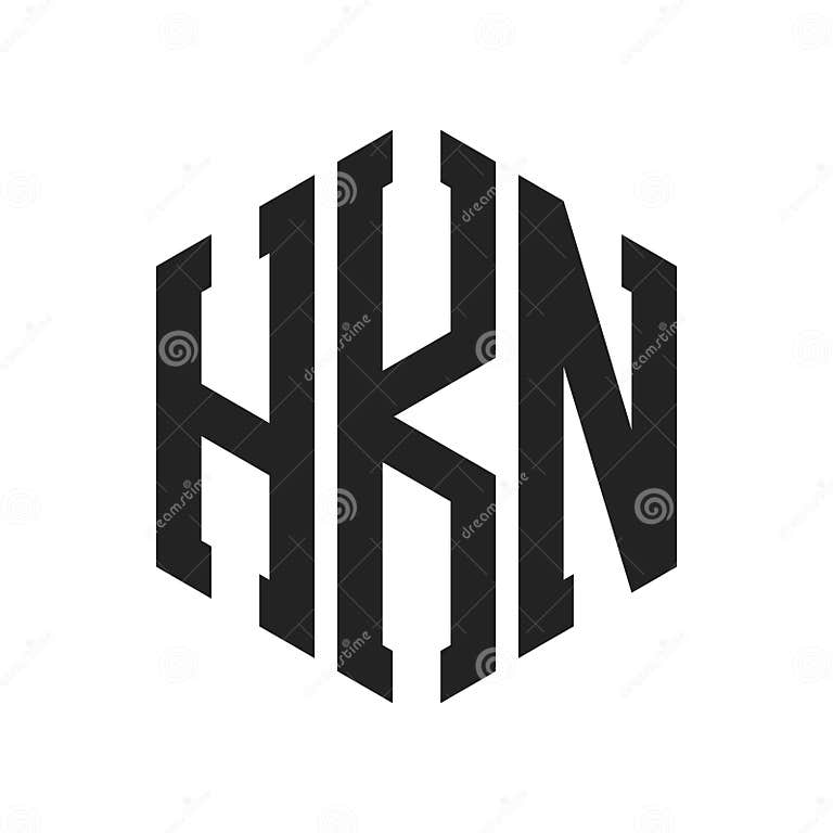 HKN Logo Design. Initial Letter HKN Monogram Logo Using Hexagon Shape ...