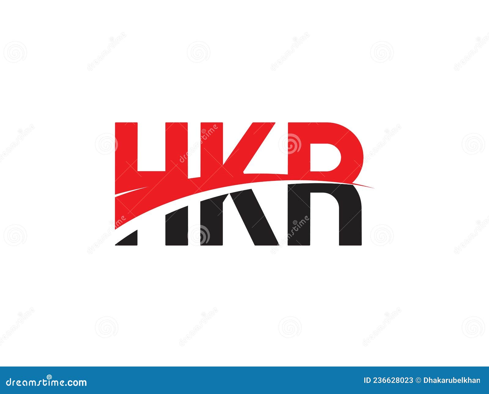 HKR Letter Initial Logo Design Vector Illustration Stock Vector ...