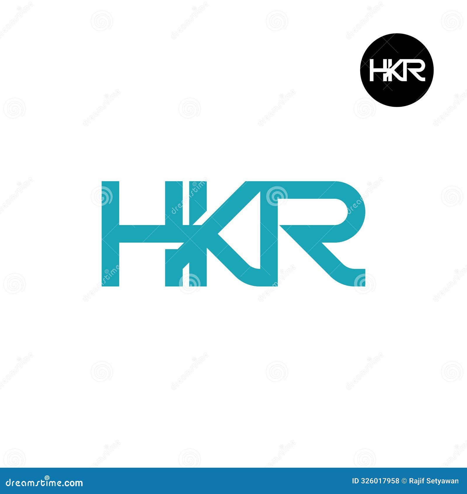 HKR Logo Letter Monogram Design Stock Vector - Illustration of brand ...