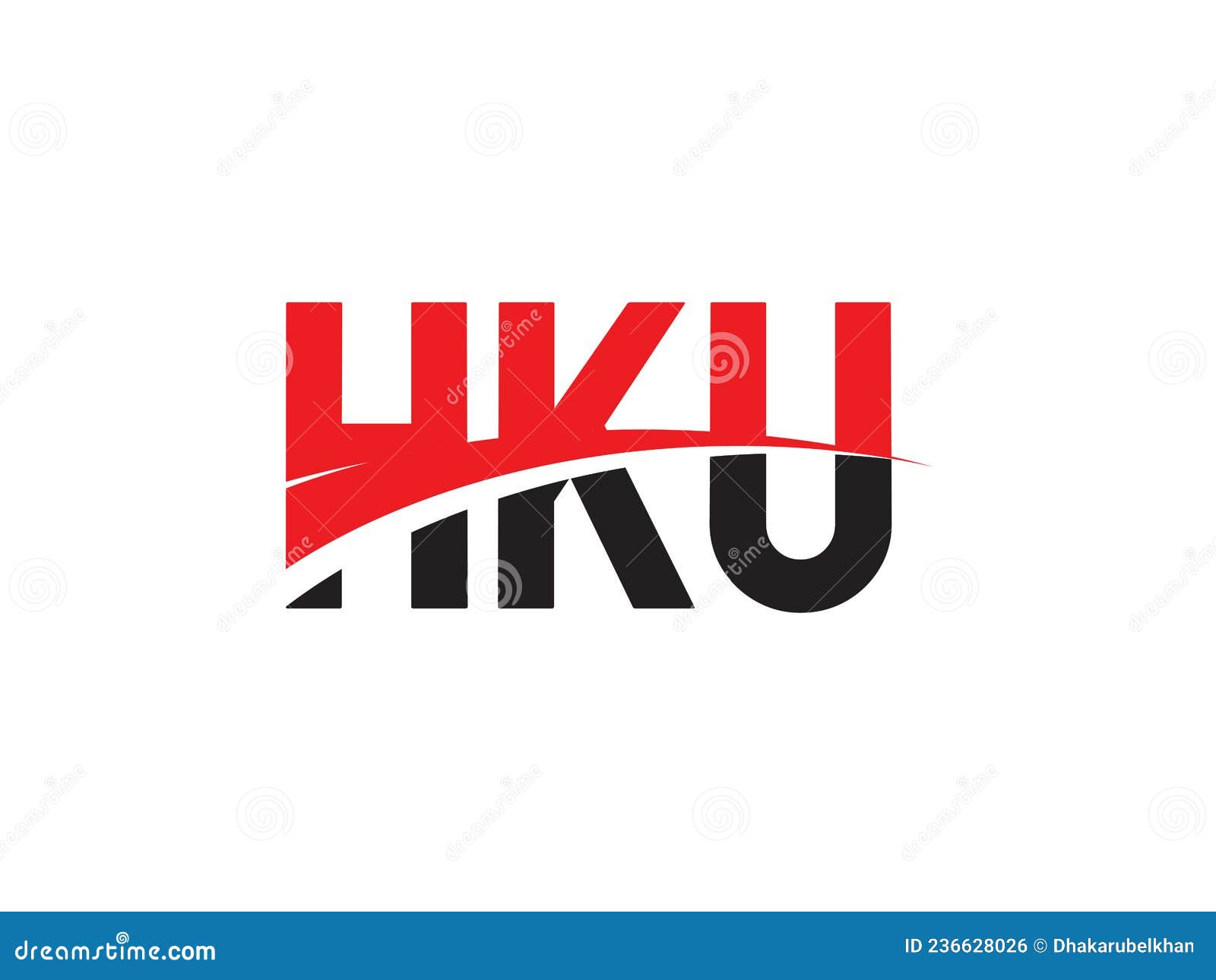 HKU Letter Initial Logo Design Vector Illustration Stock Vector ...