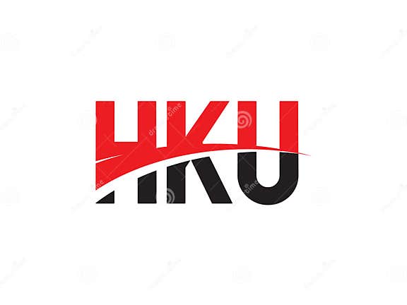 HKU Letter Initial Logo Design Vector Illustration Stock Vector ...