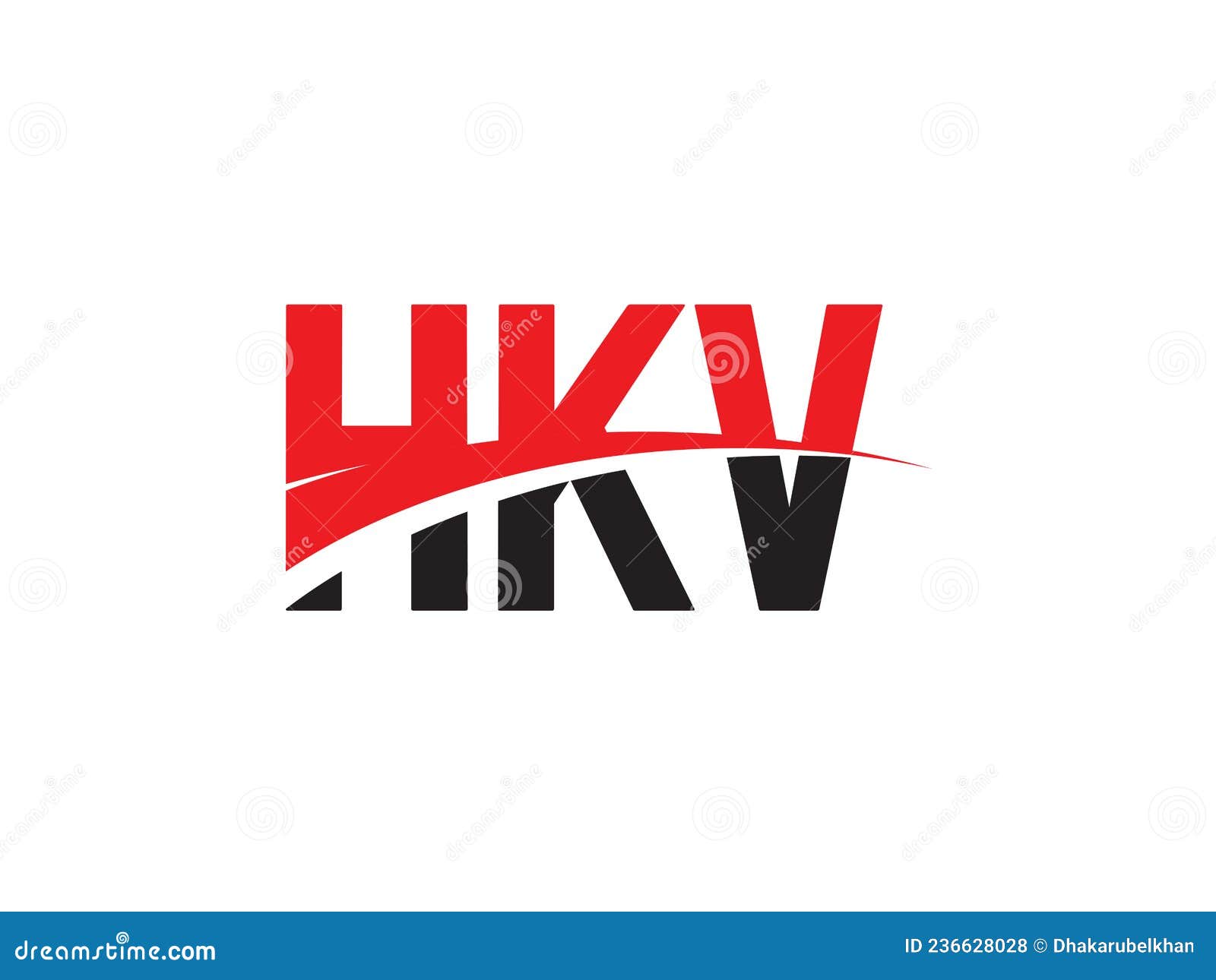HKV Letter Initial Logo Design Vector Illustration Stock Vector ...