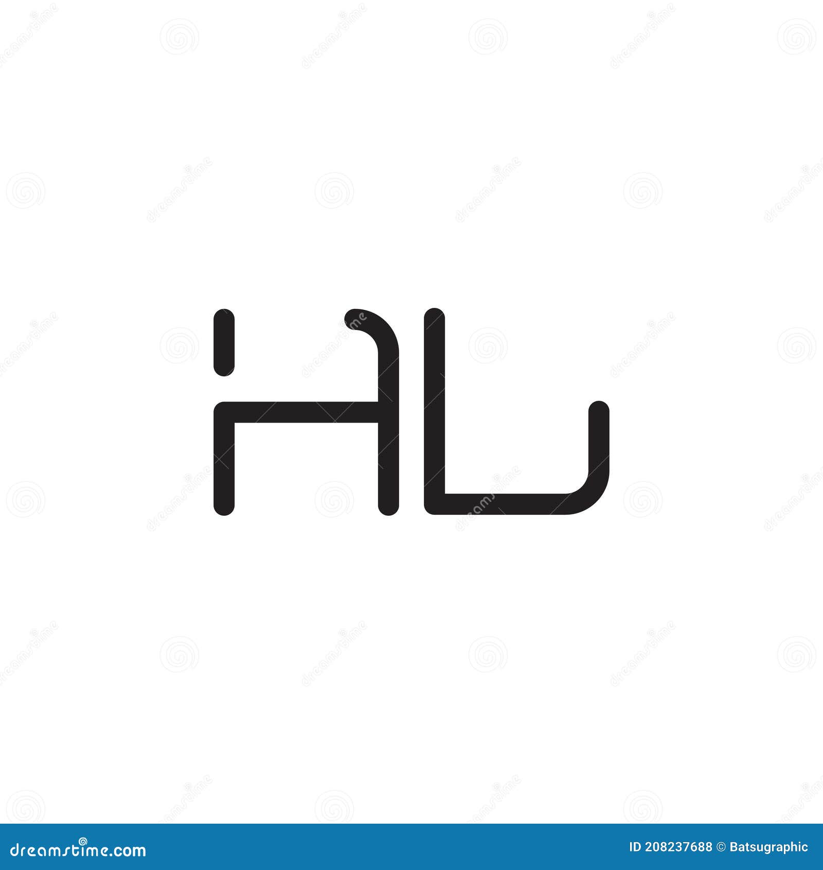 Hl Initial Letter Vector Logo Icon Stock Vector - Illustration of ...