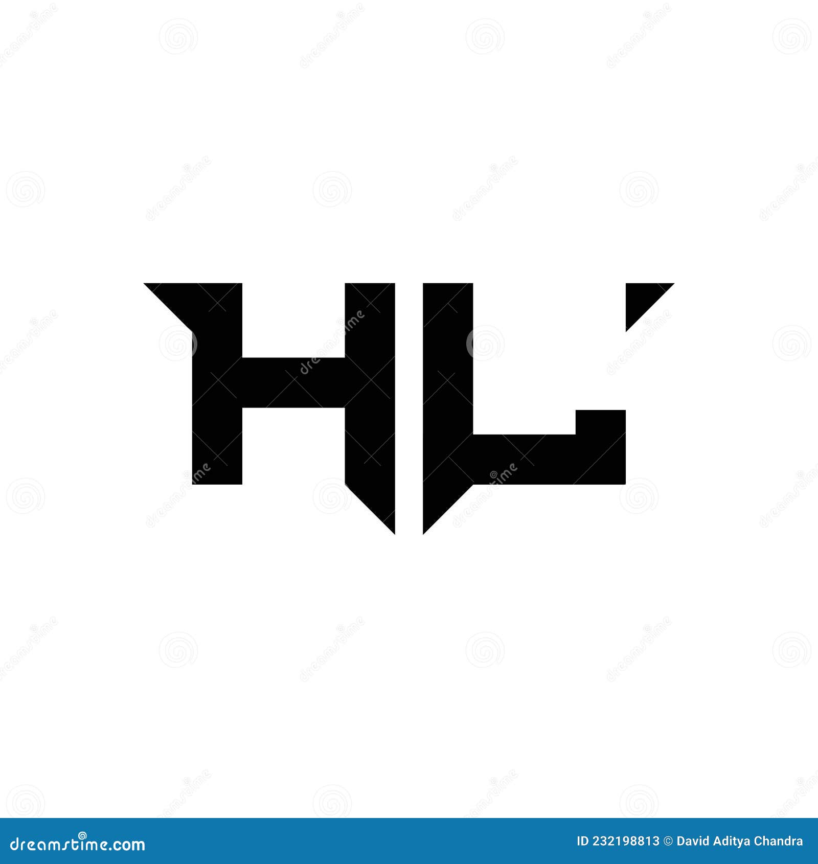 HL Logo Monogram Design Template Stock Vector - Illustration of ...