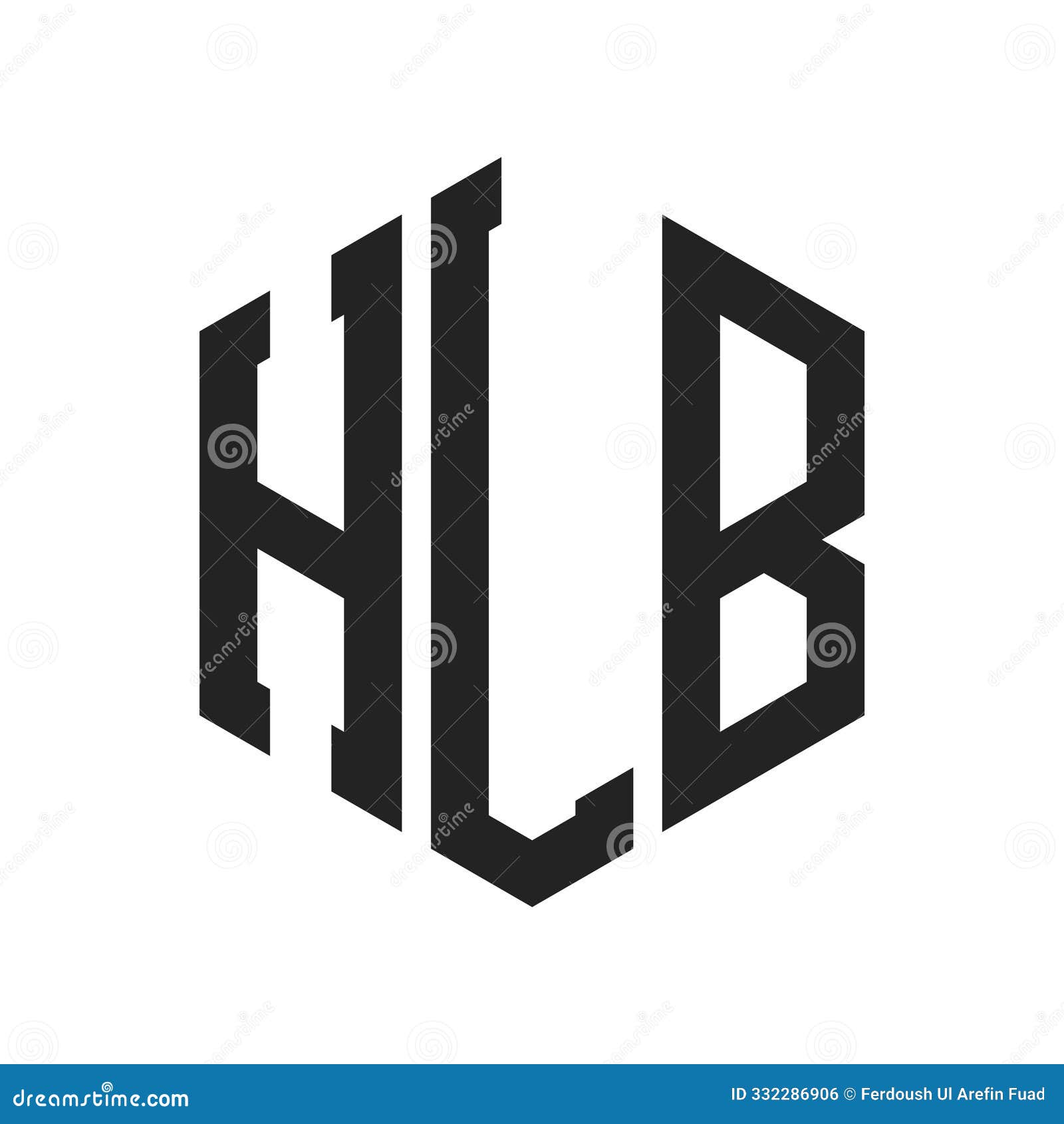 HLB Logo Design. Initial Letter HLB Monogram Logo Using Hexagon Shape ...