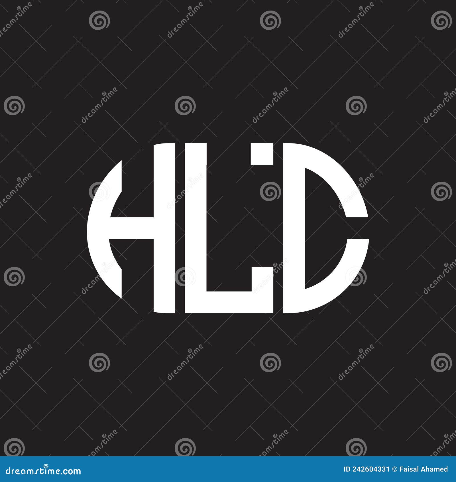 HLC Letter Logo Design on Black Background. HLC Creative Initials ...