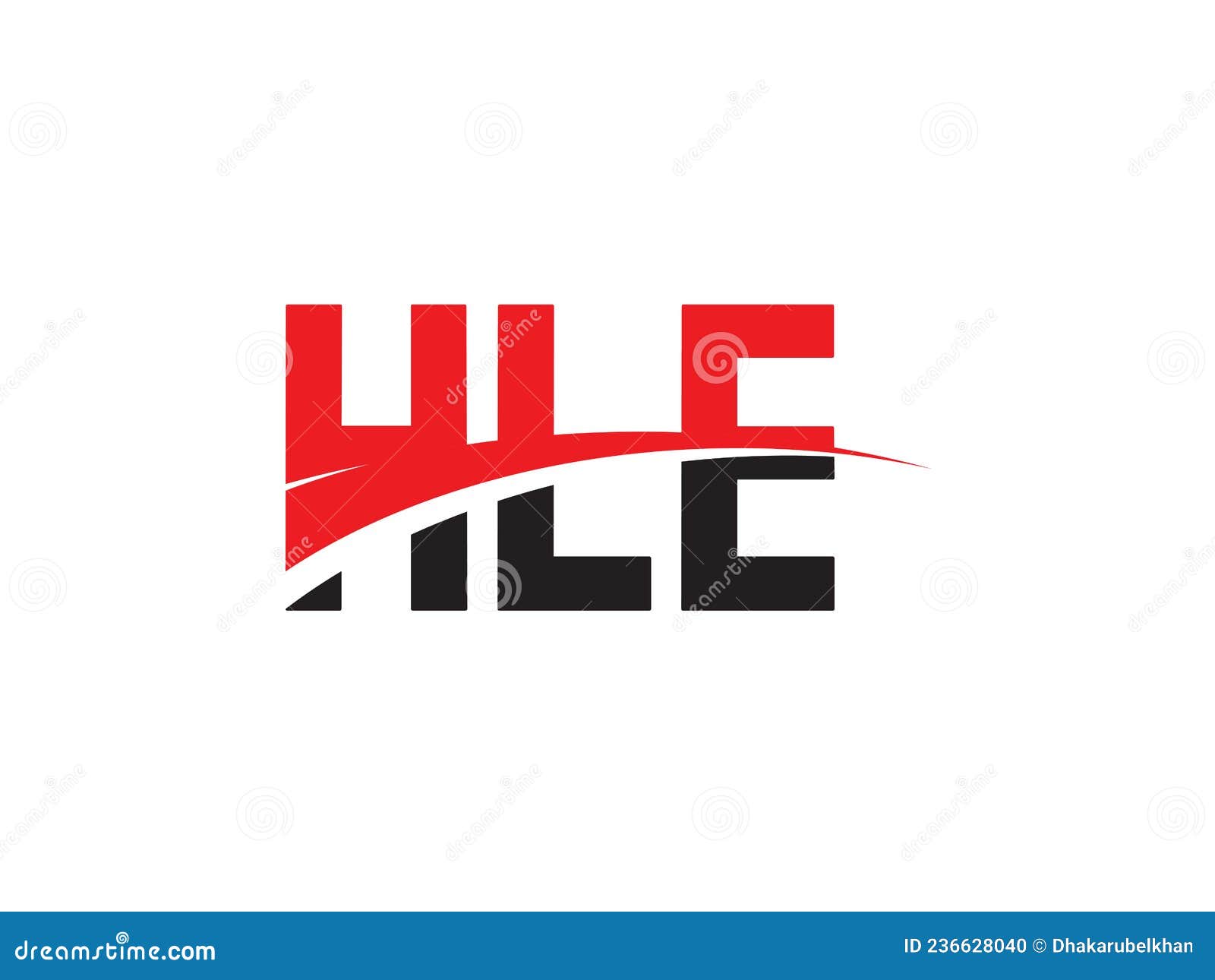 HLE Letter Initial Logo Design Vector Illustration Stock Vector ...