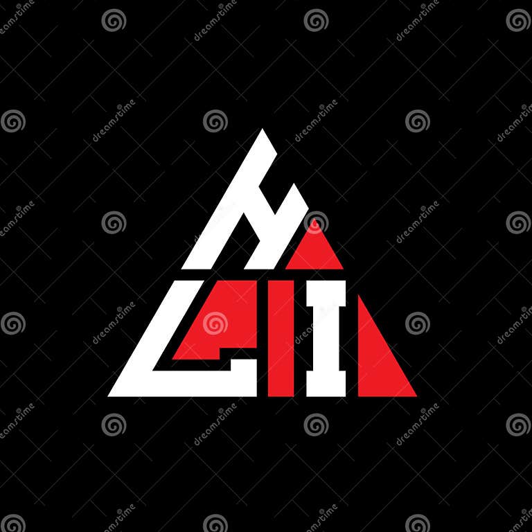 HLI Triangle Letter Logo Design with Triangle Shape. HLI Triangle Logo ...