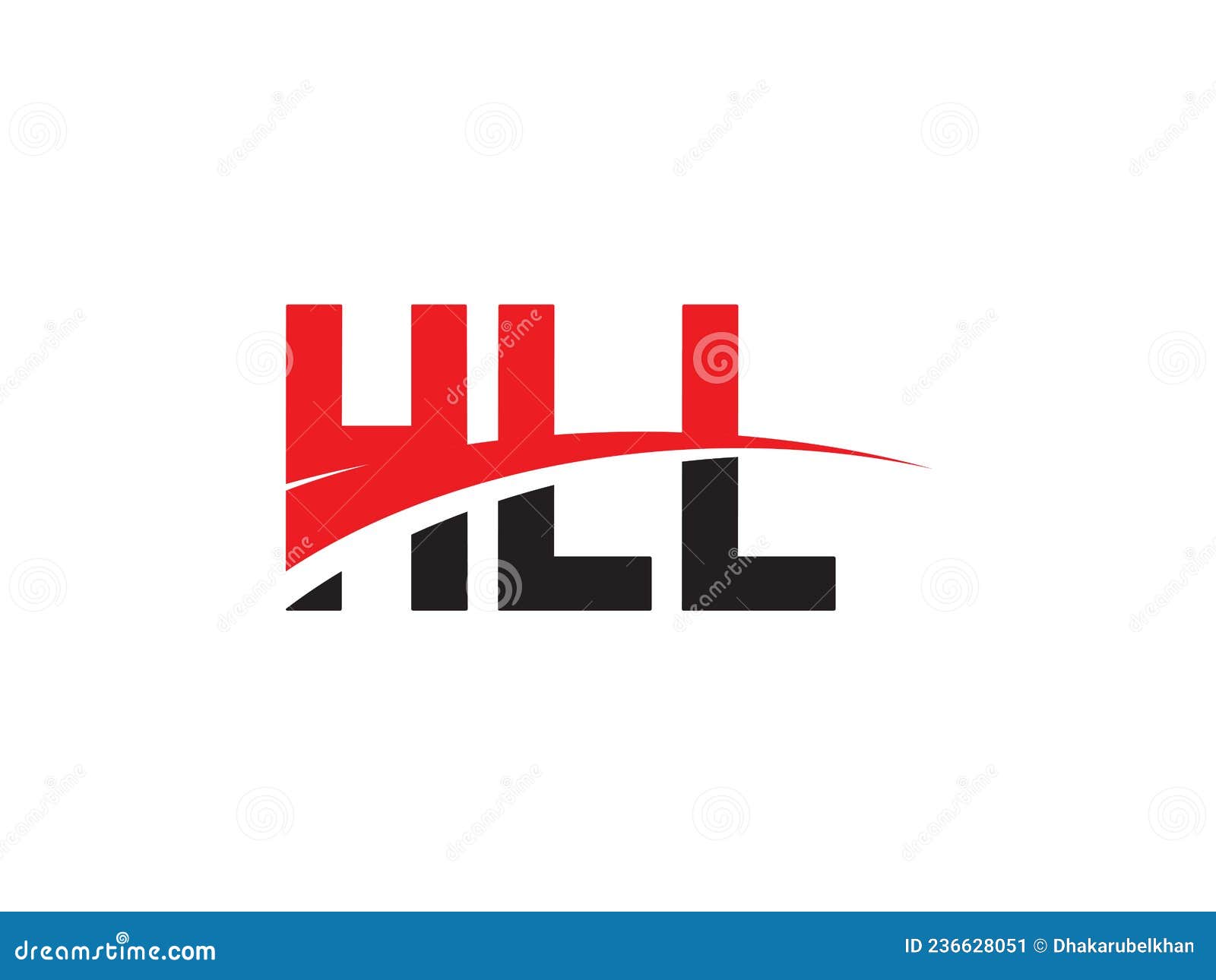 HLL Letter Initial Logo Design Vector Illustration Stock Vector ...