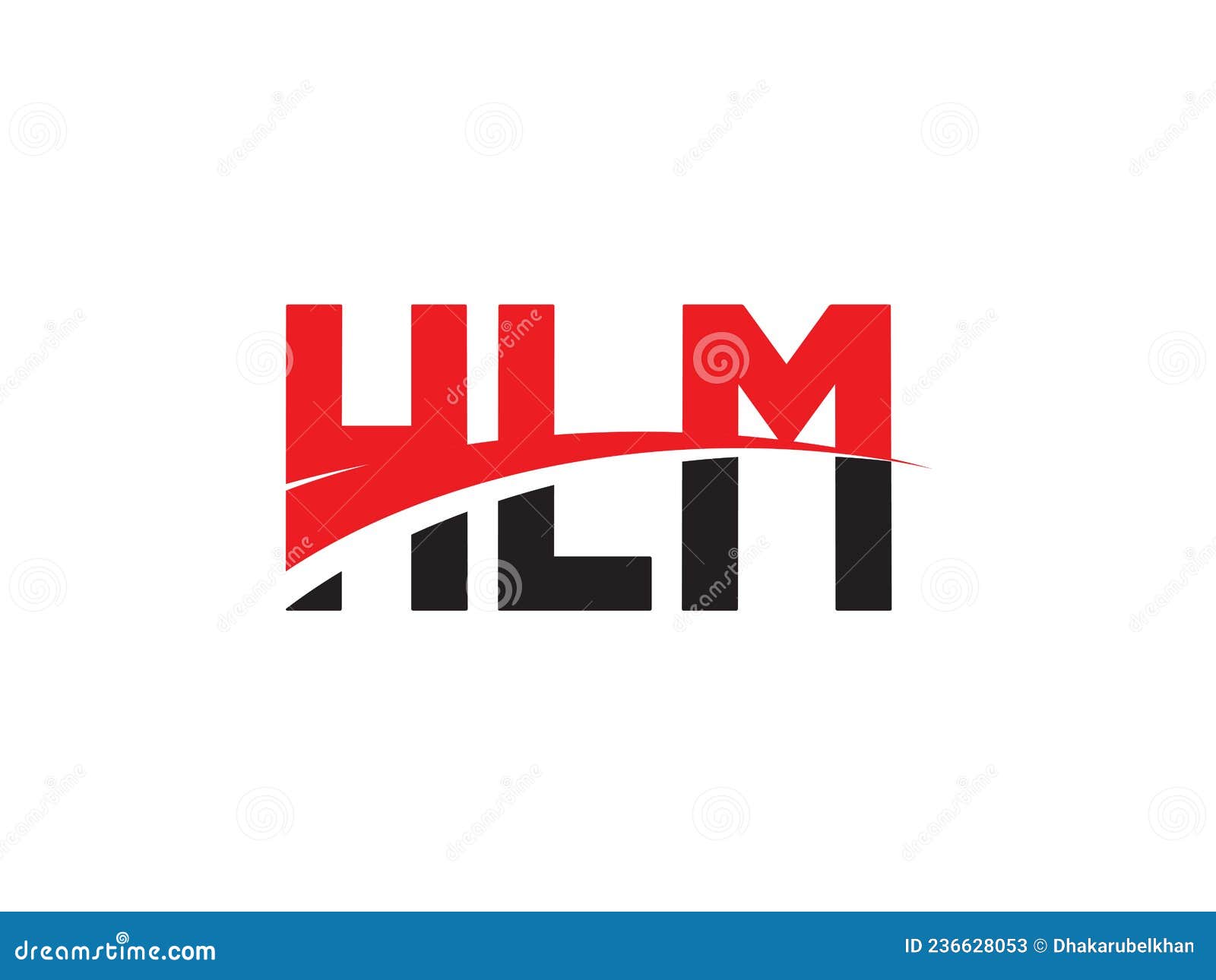 HLM Letter Initial Logo Design Vector Illustration Stock Vector ...