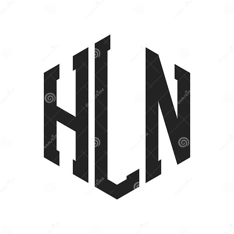 HLN Logo Design. Initial Letter HLN Monogram Logo Using Hexagon Shape ...