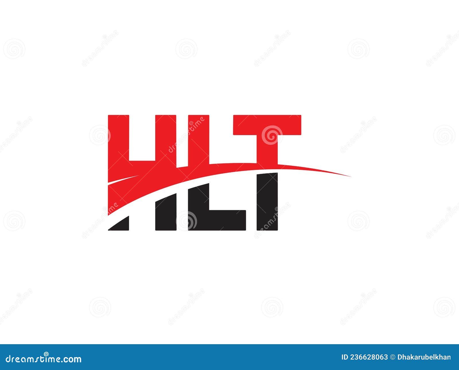 HLT Letter Initial Logo Design Vector Illustration Stock Vector ...