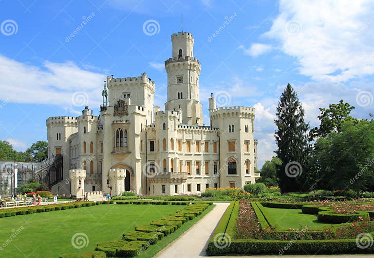 Hluboka castle stock image. Image of parks, tower, outdoor - 25935445