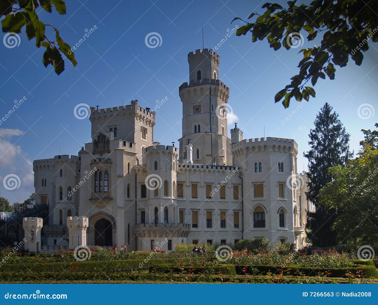 Hluboka Castle stock image. Image of style, elegant, architecture - 7266563