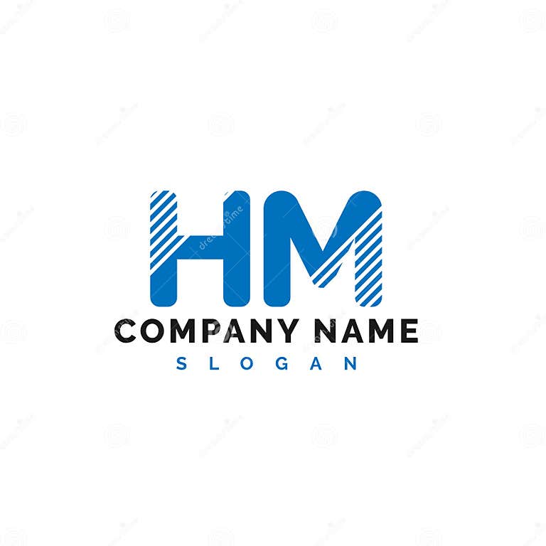HM Letter Logo Design. HM Letter Logo Vector Illustration - Vector ...