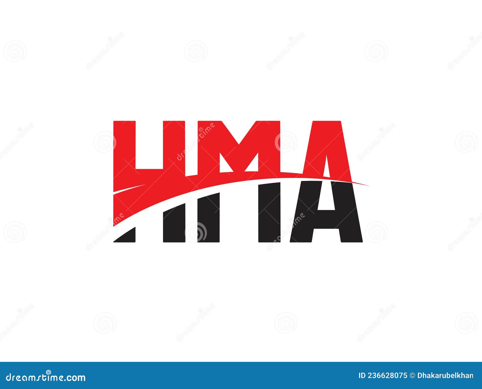 HMA Letter Initial Logo Design Vector Illustration Stock Vector ...