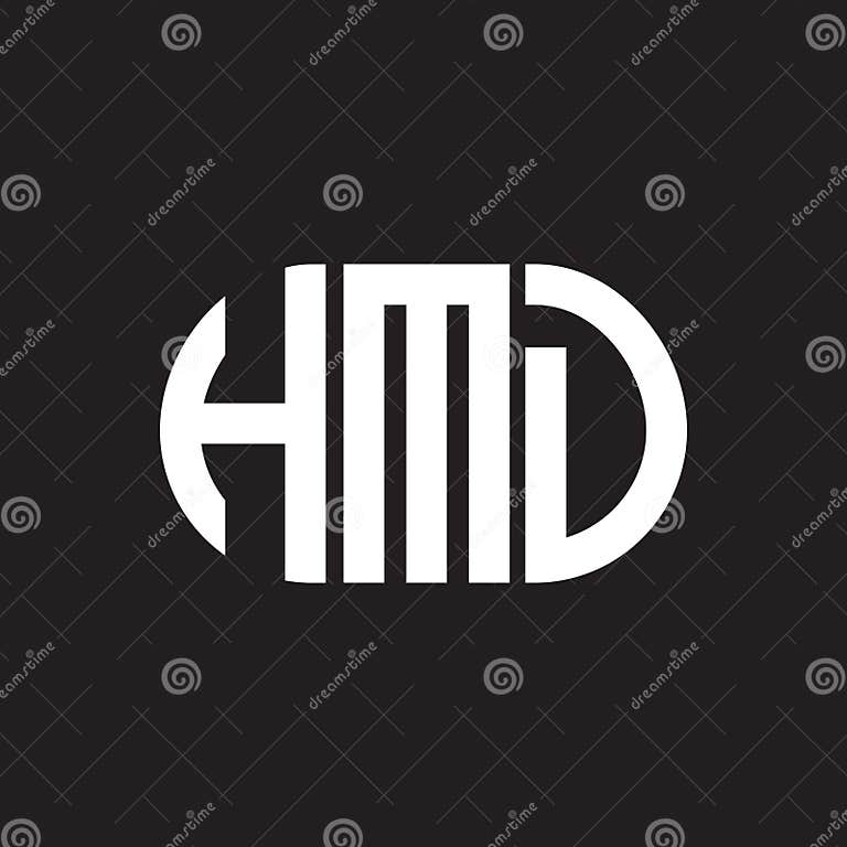HMD Letter Logo Design on Black Background. HMD Creative Initials ...