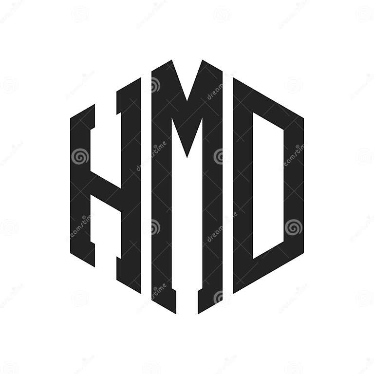 HMD Logo Design. Initial Letter HMD Monogram Logo Using Hexagon Shape ...