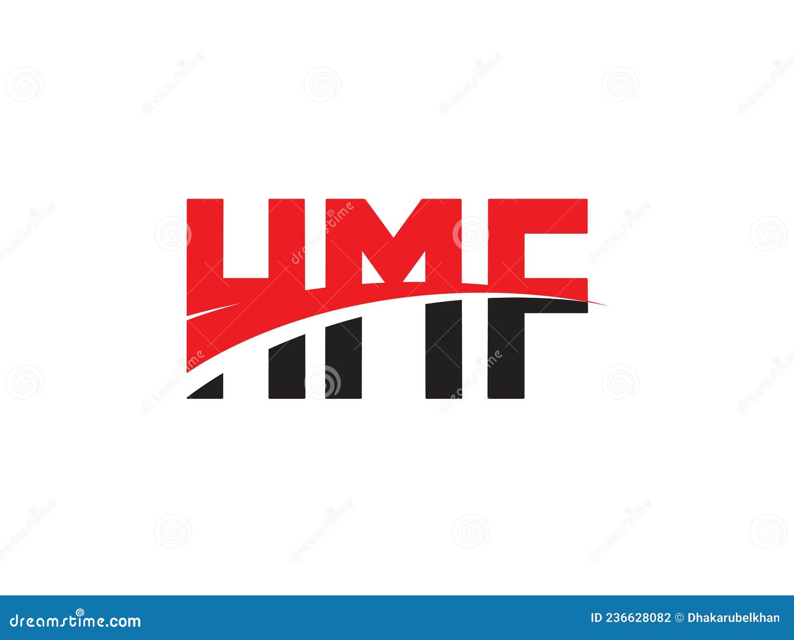 HMF Letter Initial Logo Design Vector Illustration Stock Vector ...